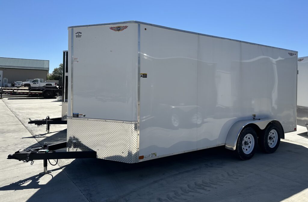 H&H ENCLOSED CARGO TRAILER - 7FT X 16FT - Platinum Trailer